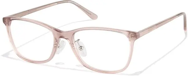 Zenni Rectangle Full Rim Frame - Champagne Pink
