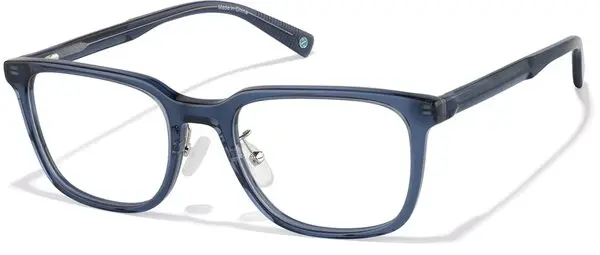 Zenni Rectangle Full Rim Eyeglasses - Crystal Blue