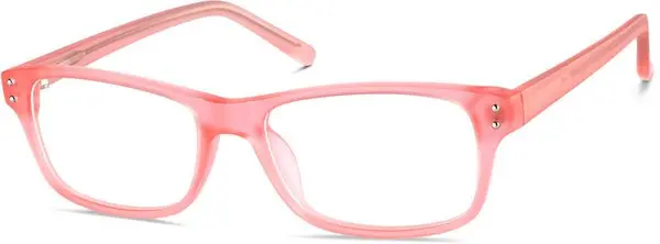 Zenni Rectangle Full Rim Frame - Flamingo