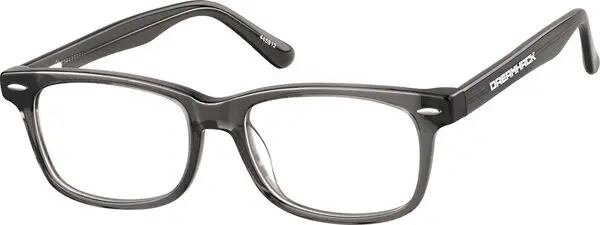 Zenni Rectangle Full Rim Eyeglasses - Gray