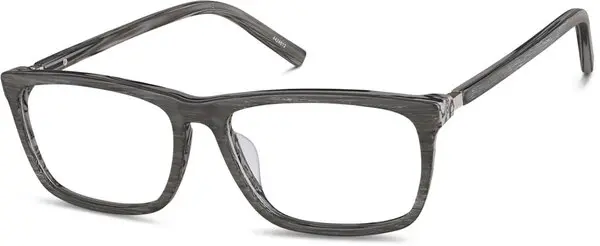 Zenni Rectangle Full Rim Eyeglasses - Gray
