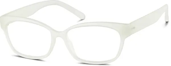 Zenni Rectangle Full Rim Frame Glasses - Green Glow