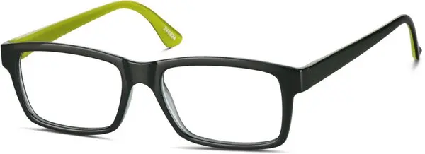Zenni Rectangle Full Rim Eyeglasses - Green