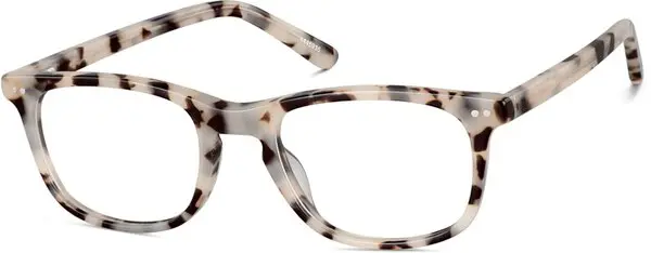 Zenni Rectangle Full Rim Eyeglasses - Ivory Tortoiseshell
