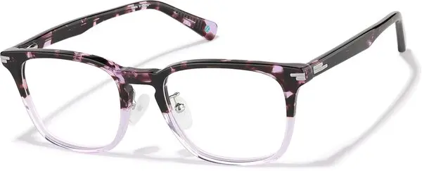 Zenni Rectangle Full Rim Eyeglasses - Lavender Tortoiseshell