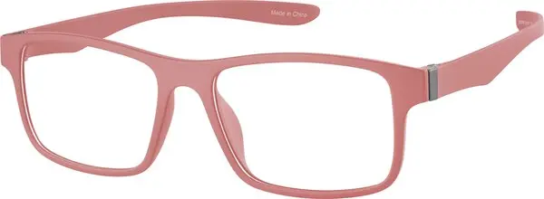 Zenni Rectangle Full Rim Eyeglasses - Pink