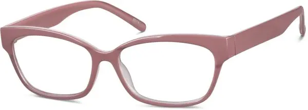 Zenni Rectangle Full Rim Eyeglasses - Pink