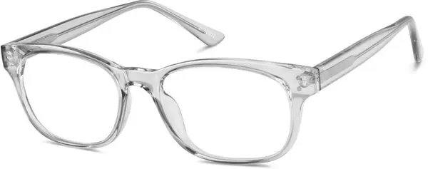 Zenni Rectangle Full Rim Eyeglasses - Smoke