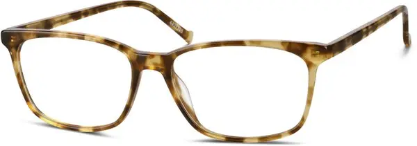 Zenni Rectangle Full Rim Frame Glasses - Tortoiseshell