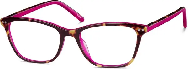 Zenni Rectangle Full Rim Frame Glasses - Tortoiseshell