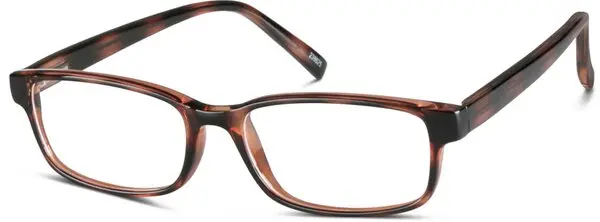 Zenni Rectangle Full Rim Frame Glasses - Tortoiseshell