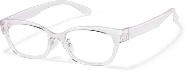 Zenni Rectangle Full Rim Frame Glasses - Translucent Pink