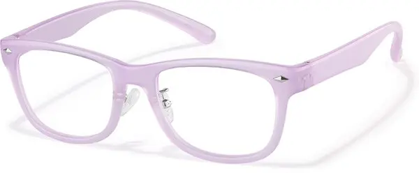 Zenni Rectangle Full Rim Plastic Frame Eyeglasses - Violet