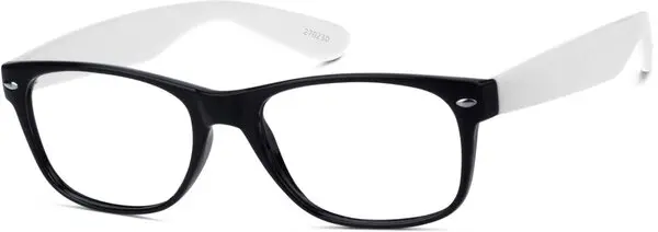 Zenni Rectangle Full Rim Eyeglasses - White