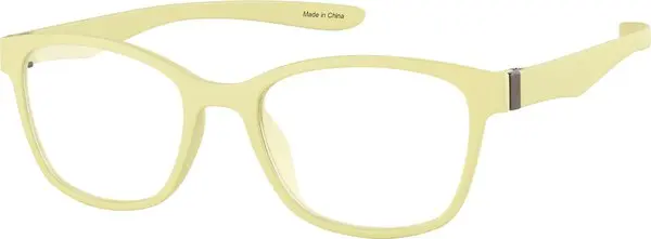 Zenni Rectangle Full Rim Eyeglasses - Yellow