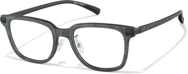 Zenni Square Full Rim Eyeglasses - Ash