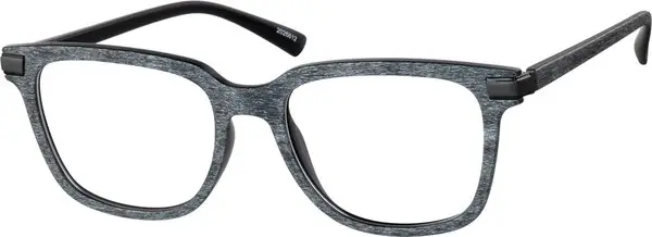 Zenni Square Full Rim Eyeglasses - Ash