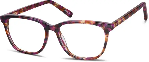 Zenni Square Full Rim Frame - Berry Tortoiseshell