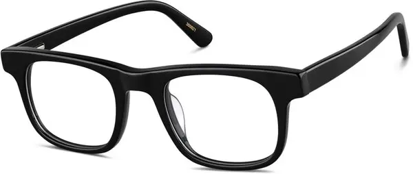 Zenni Square Full Rim Frame - Black