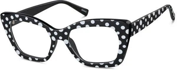 Zenni Square Glasses Plastic Full Rim Frame - Black