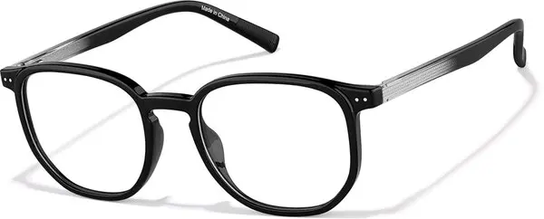 Zenni Square Full Rim Eyeglasses - Black