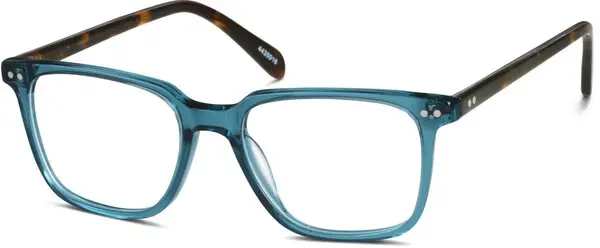 Zenni Square Full Rim Eyeglasses - Blue