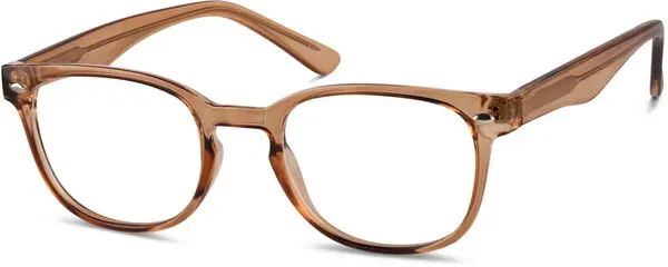 Zenni Full Rim Square Eyeglasses - Brown