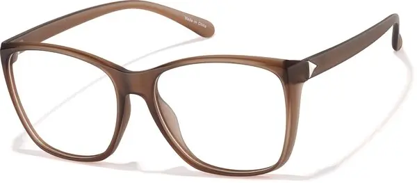 Zenni Square Full Rim Eyeglasses - Brown