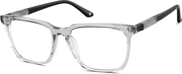 Zenni Square Full Rim Frame Glasses - Clear
