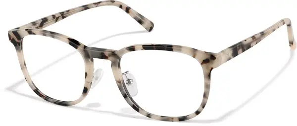 Zenni Square Eyeglasses Full Rim Frame - Cream Tortoiseshell