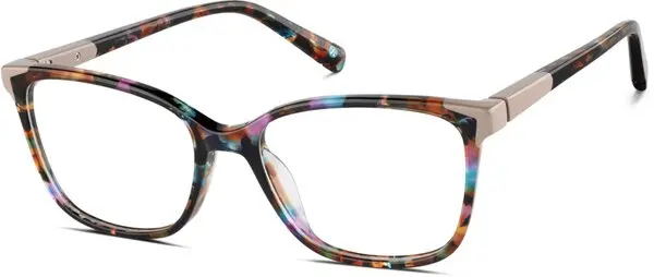 Zenni Square Full Rim Frame Glasses - Galaxy