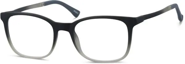 Zenni Square Full Rim Frame Glasses - Gray