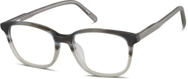 Zenni Square Full Rim Eyeglasses - Gray