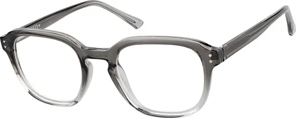 Zenni Square Eyeglasses Full Rim Frame - Gray