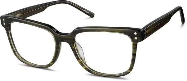 Zenni Square Full Rim Eyeglasses - Green
