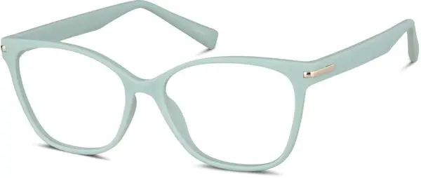 Zenni Square Full Rim Frame Eyeglasses - Green