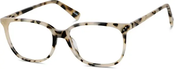 Zenni Square Eyeglasses Full Rim Frame - Ivory Tortoiseshell