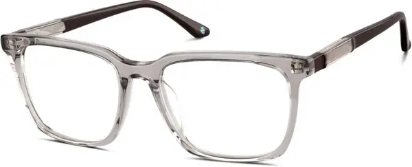 Zenni Square Eyeglasses Full Rim Frame - Light Brown