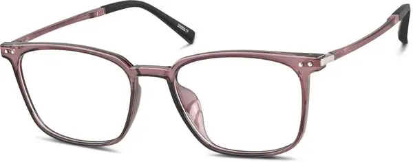 Zenni Square Full Rim Eyeglasses - Mauve