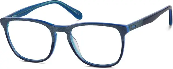 Zenni Square Full Rim Frame Glasses - Midnight
