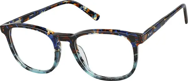 Zenni Square Full Rim Eyeglasses - Multi