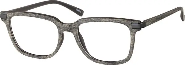 Zenni Square Eyeglasses Full Rim Frame - Oak