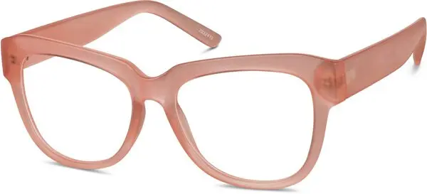 Zenni Square Full Rim Eyeglasses - Papaya