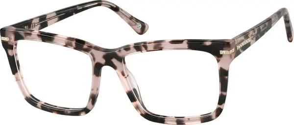 Zenni Square Full Rim Eyeglasses - Pink Tortoiseshell