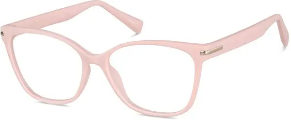 Zenni Square Full Rim Frame Glasses - Pink