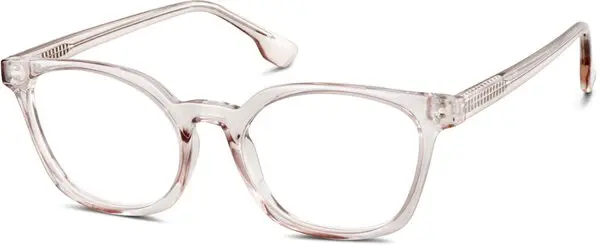 Zenni Square Eyeglasses Full Rim Frame - Pink