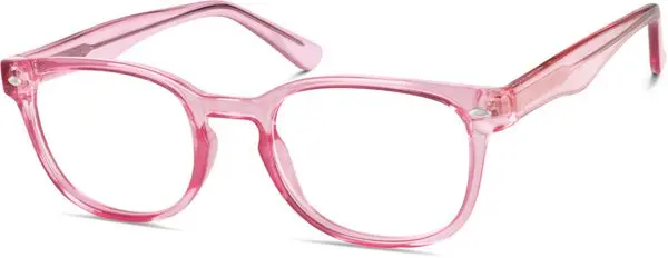 Zenni Square Full Rim Eyeglasses - Pink