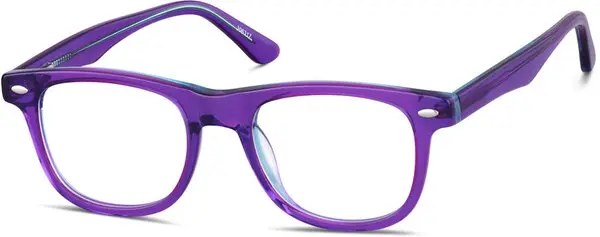 Zenni Square Full Rim Eyeglasses - Purple