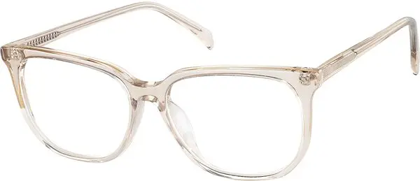 Zenni Square Full Rim Eyeglasses - Tawny