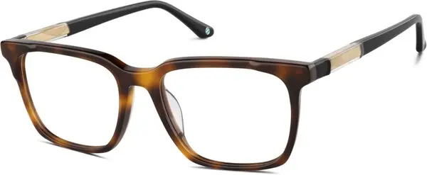 Zenni Square Eyeglasses Full Rim Frame - Tortoiseshell